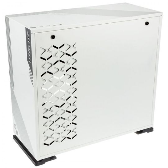 In Win 103 White ATX Mid Tower Gaming Computer Case with Tempered Glass ...